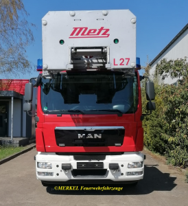 Drehleiter / Hubrettungsgerät L 27 ( DLK 18-12 ) MAN 15.240 TGM Metz ...