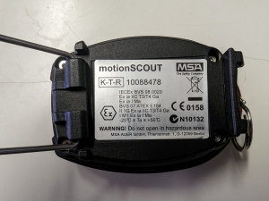 Biete: 4x Bewegungslosmelder Totmannwarner MSA Auer MotionSCOUT K-T-R